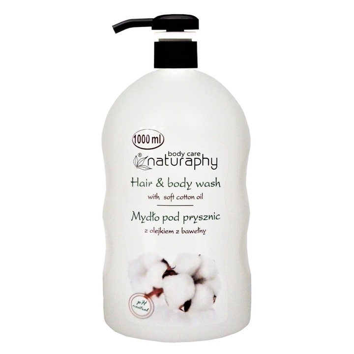 Gel de dus BluxCosmetics, cu ulei din seminte de bumbac, 1000ml - eMAG.ro