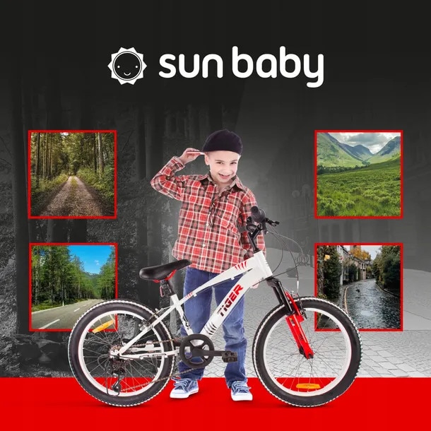 Bicicleta pentru baieti, Sun Baby, Tiger Bike, 20 inch, 6 - 10 ani ...