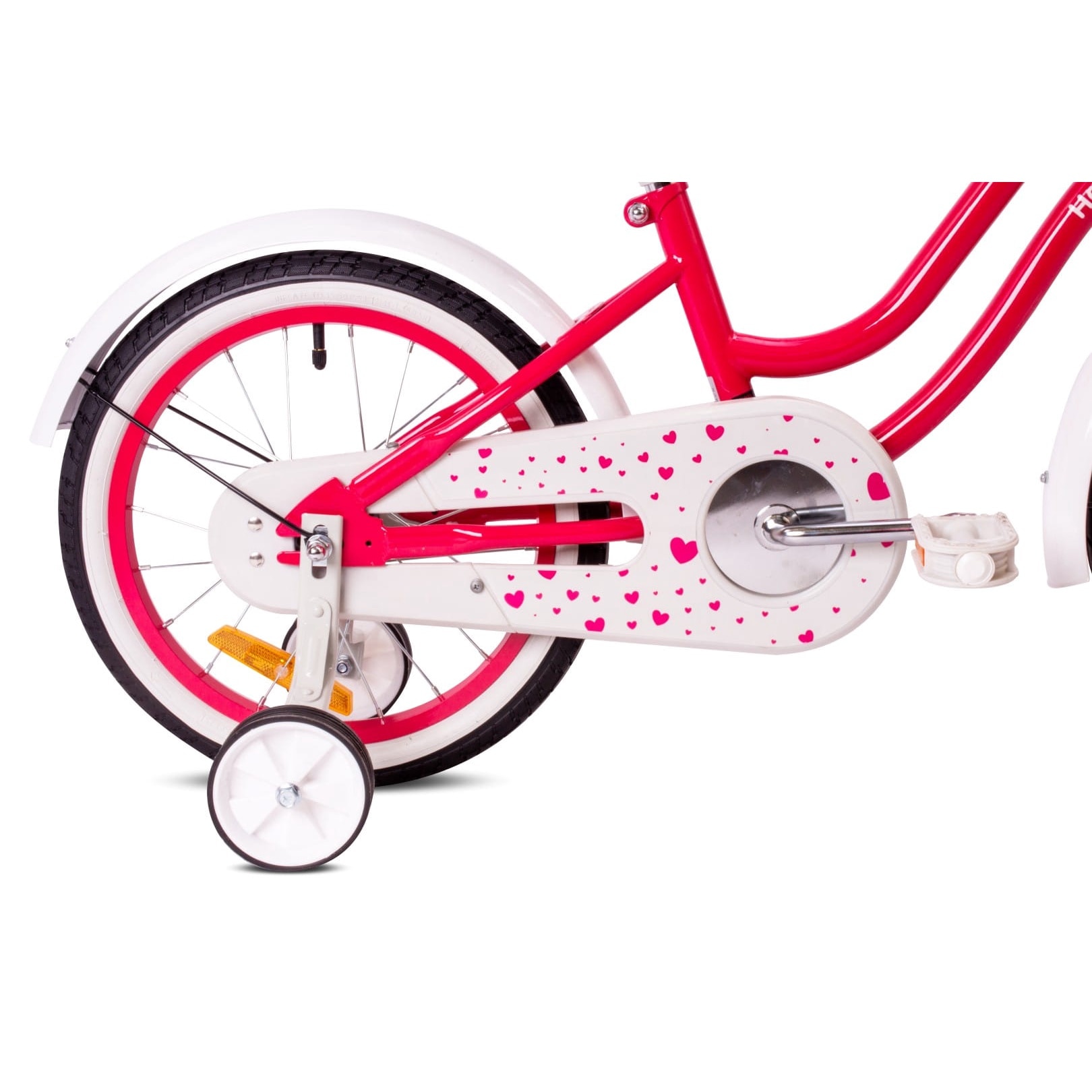 Lány kerékpár, Sun Baby, Heart Bike, 16 hüvelykes, 4 - 6 év, Kosár, Vezető, Oldalkerekek ...