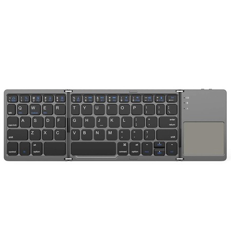 Tastatura Bluetooth wireless, design triplu, touchpad, ergonomica ...