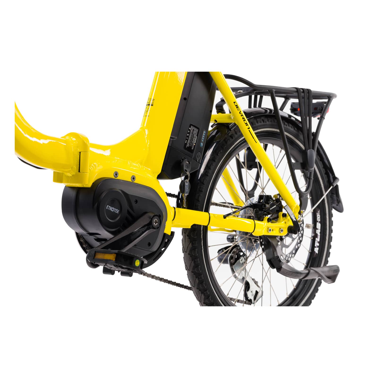 Bicicleta Electrica Pliabila Devron 20126 - 20 Inch, M, Galben - eMAG.ro