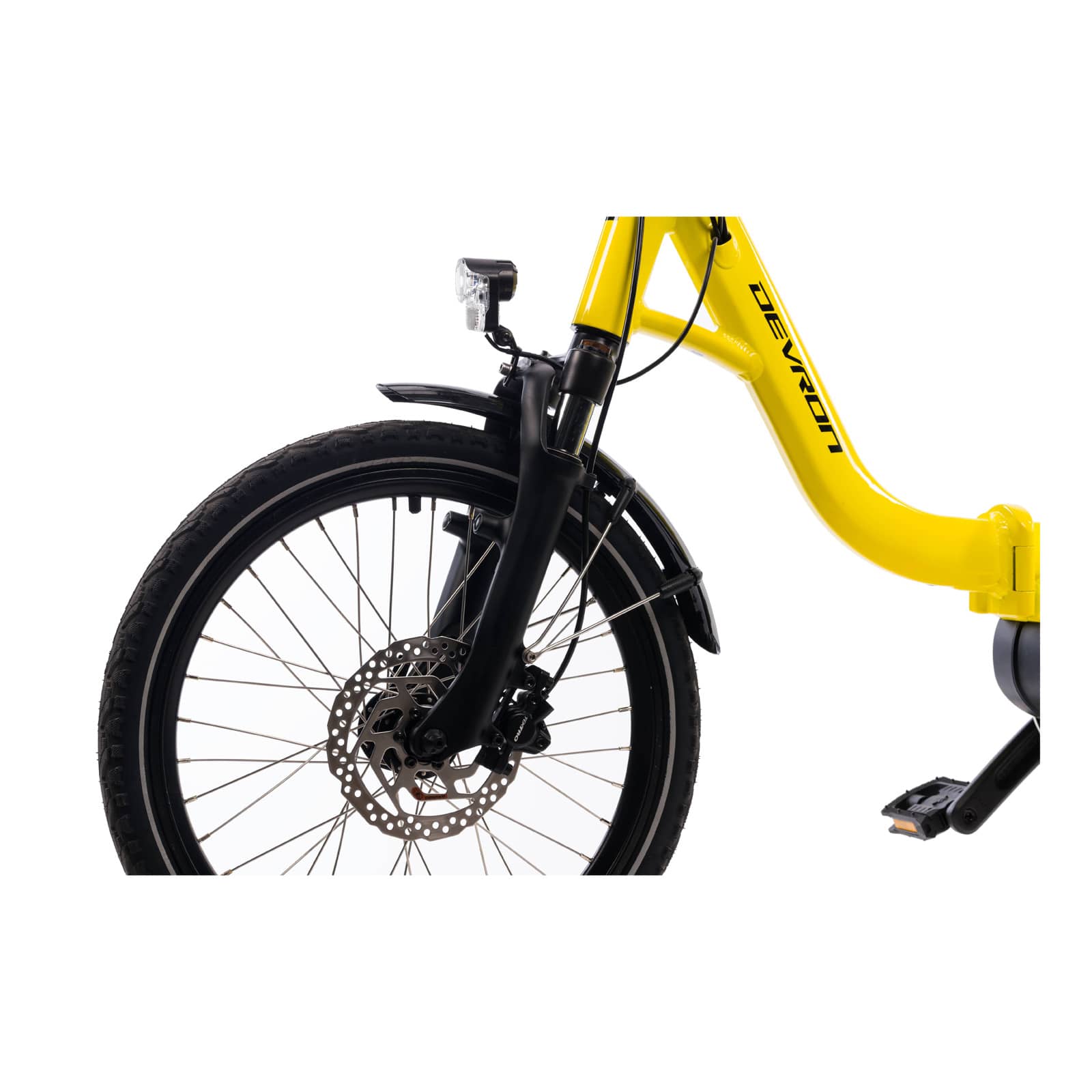 Bicicleta Electrica Pliabila Devron 20126 - 20 Inch, M, Galben - eMAG.ro