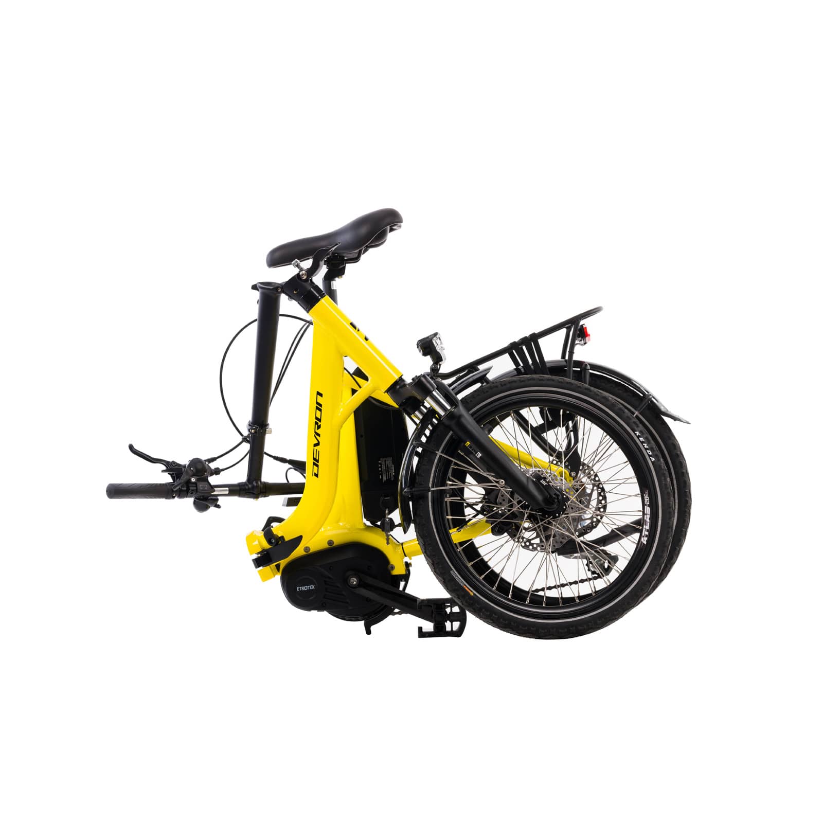 Bicicleta Electrica Pliabila Devron 20126 - 20 Inch, M, Galben - eMAG.ro