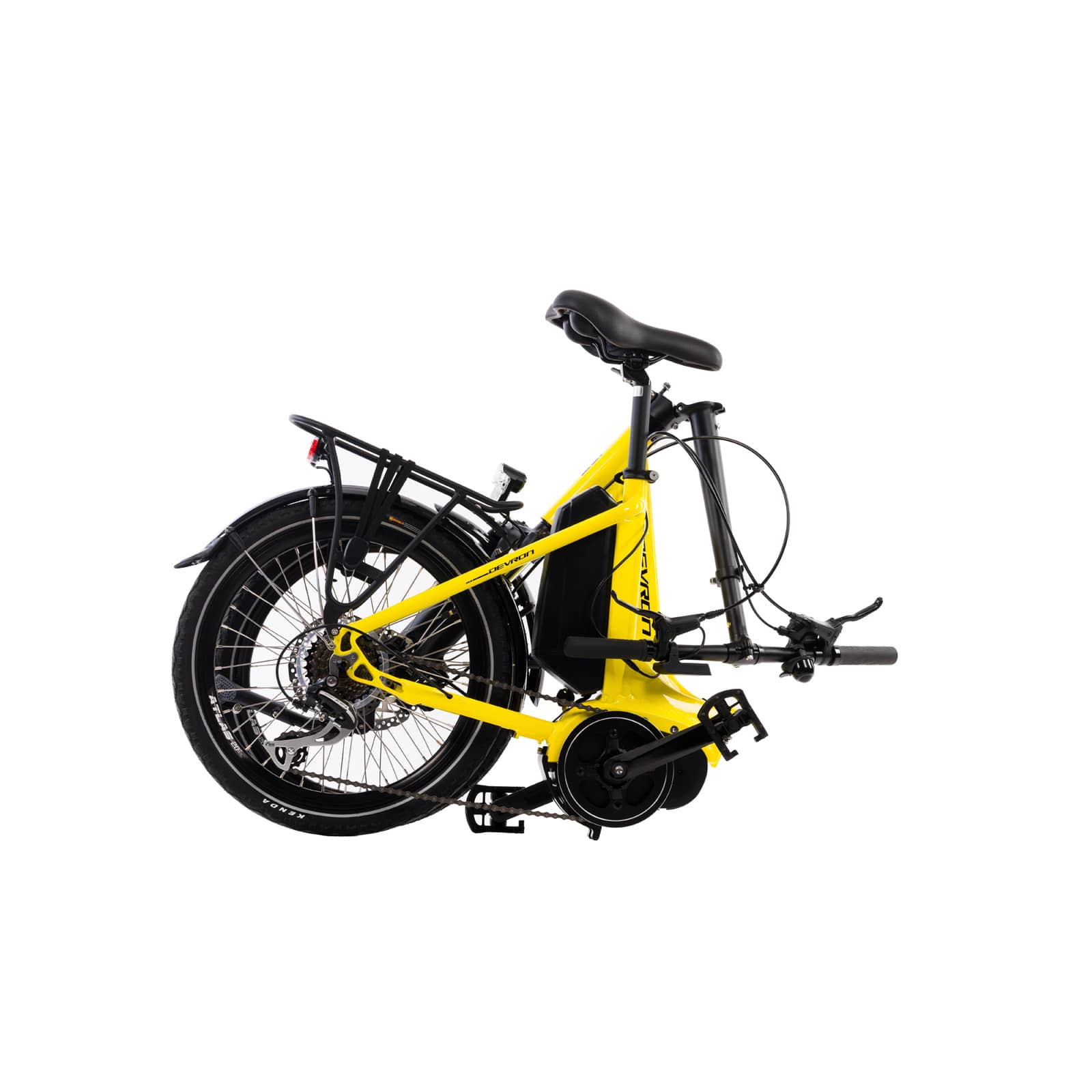 Bicicleta Electrica Pliabila Devron 20126 - 20 Inch, M, Galben - eMAG.ro