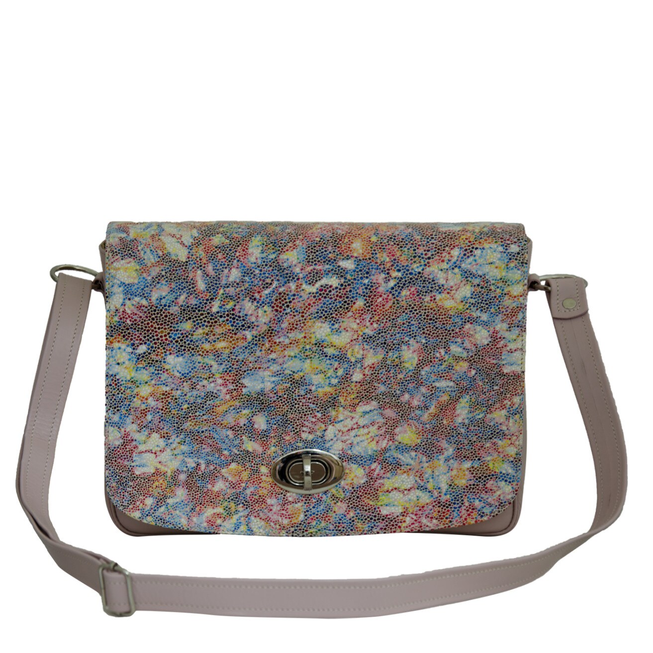 Geanta tip postas din piele naturala, Ada, Roz - eMAG.ro