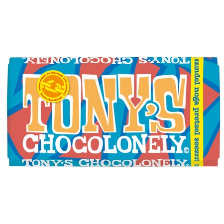 Tony’s Chocolonely Milk Chocolate Caramel, Almond, Nougat & Pretzel ...