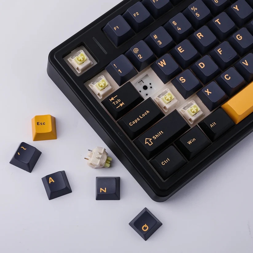 Tastatura Mecanica Gaming, Aula F75 Black Hotswap RGB Gasket, Bluetooth ...