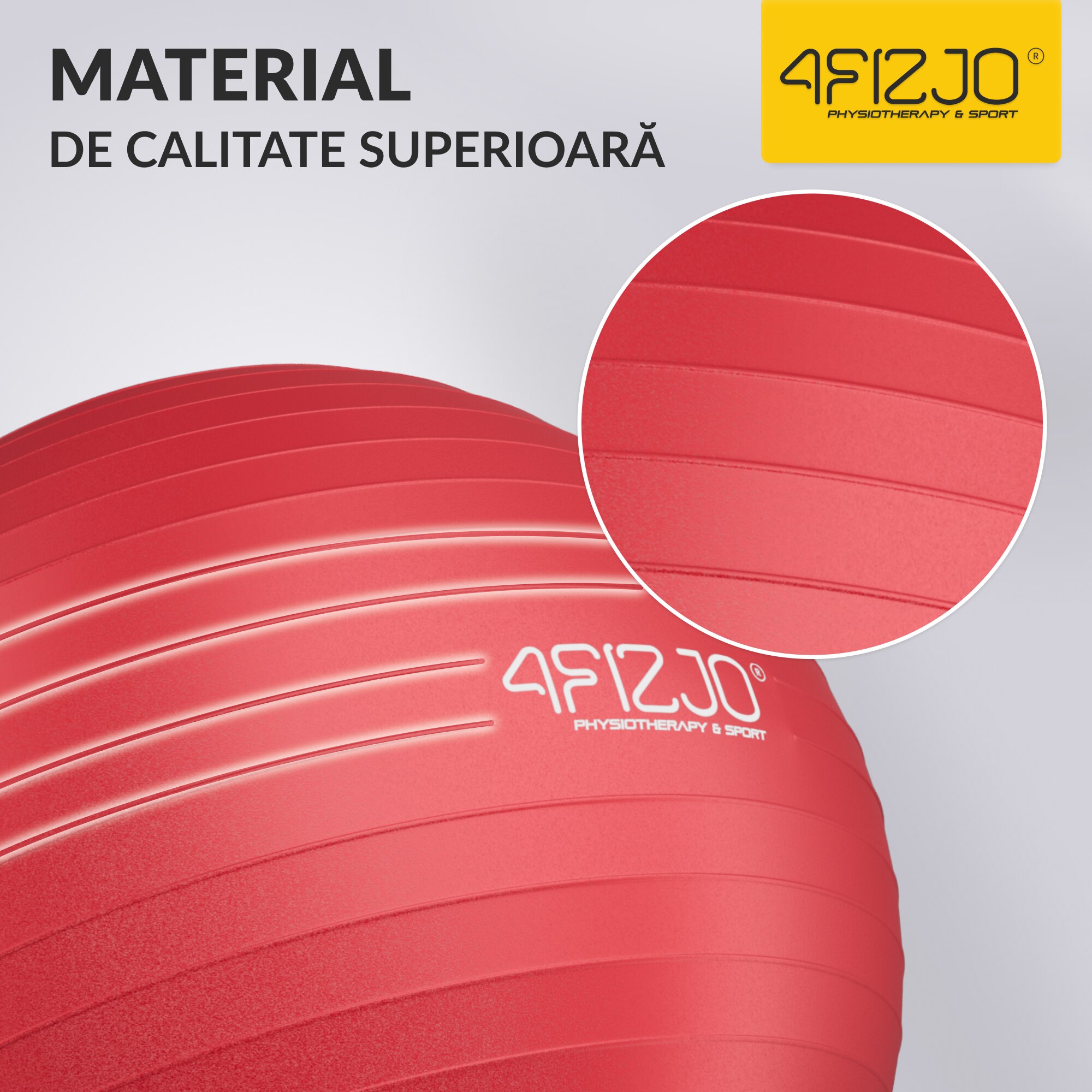 Minge de echilibru, 85 cm, 4FIZJO, pentru antrenarea spatelui, pentru ...
