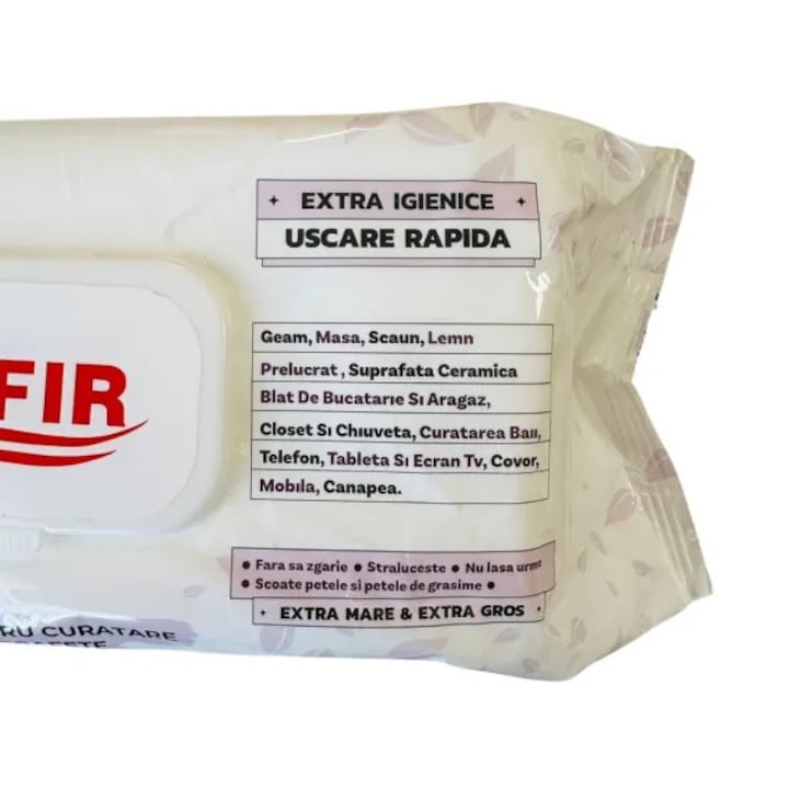 Servetele umede cu Otet si Bicarbonat, 100 buc pac - eMAG.ro