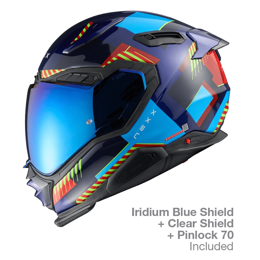 Casca NEXX X.WST3 FLUENCE BLUE RED, XL - eMAG.ro