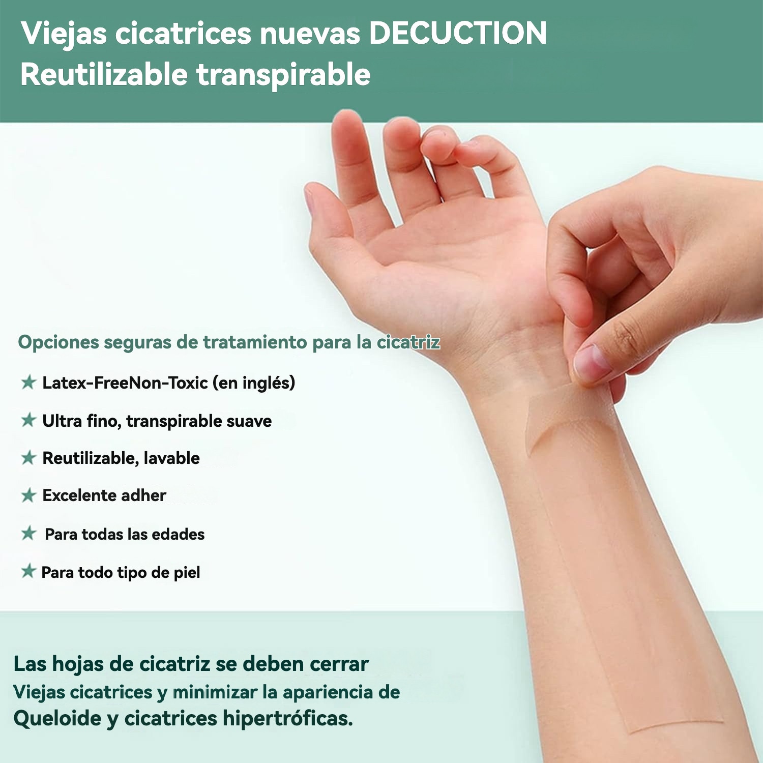 Plasturi pentru reducerea cicatricilor, fabricati din silicon de grad ...