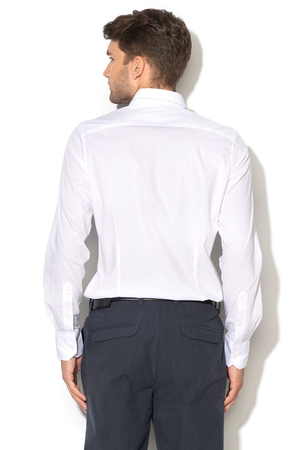 Zee Lane Collection, Camasa slim fit, Alb, XXL - eMAG.ro