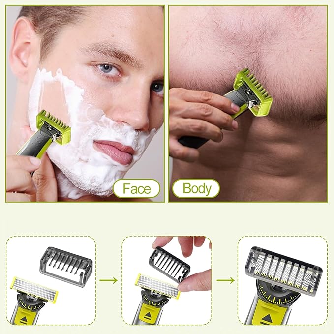 Set piepteni pentru ghidare pentru Philips OneBlade, dimensiuni 1/2/3 ...