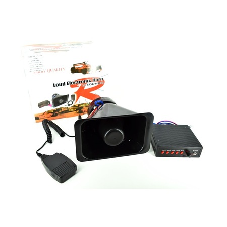 Sirena auto 100W cu microfon si 5 Tonuri - eMAG.ro