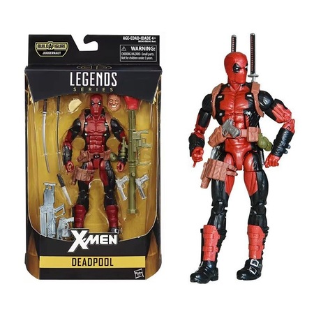 Figurina DeadPool, cu accesorii, Rosu, Negru, Multicolor, plastic - eMAG.ro