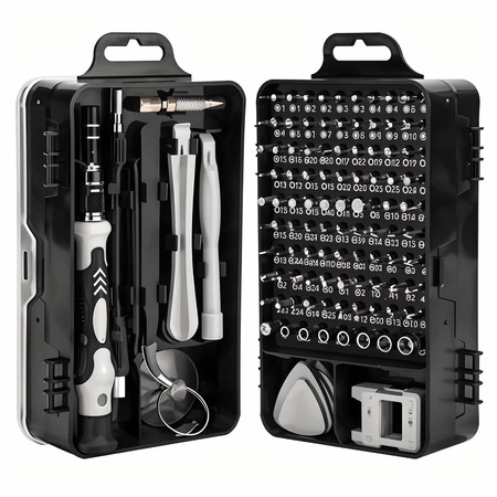 Set de surubelnite, 115 in 1, de reparare a uneltelor de precizie Mini ...