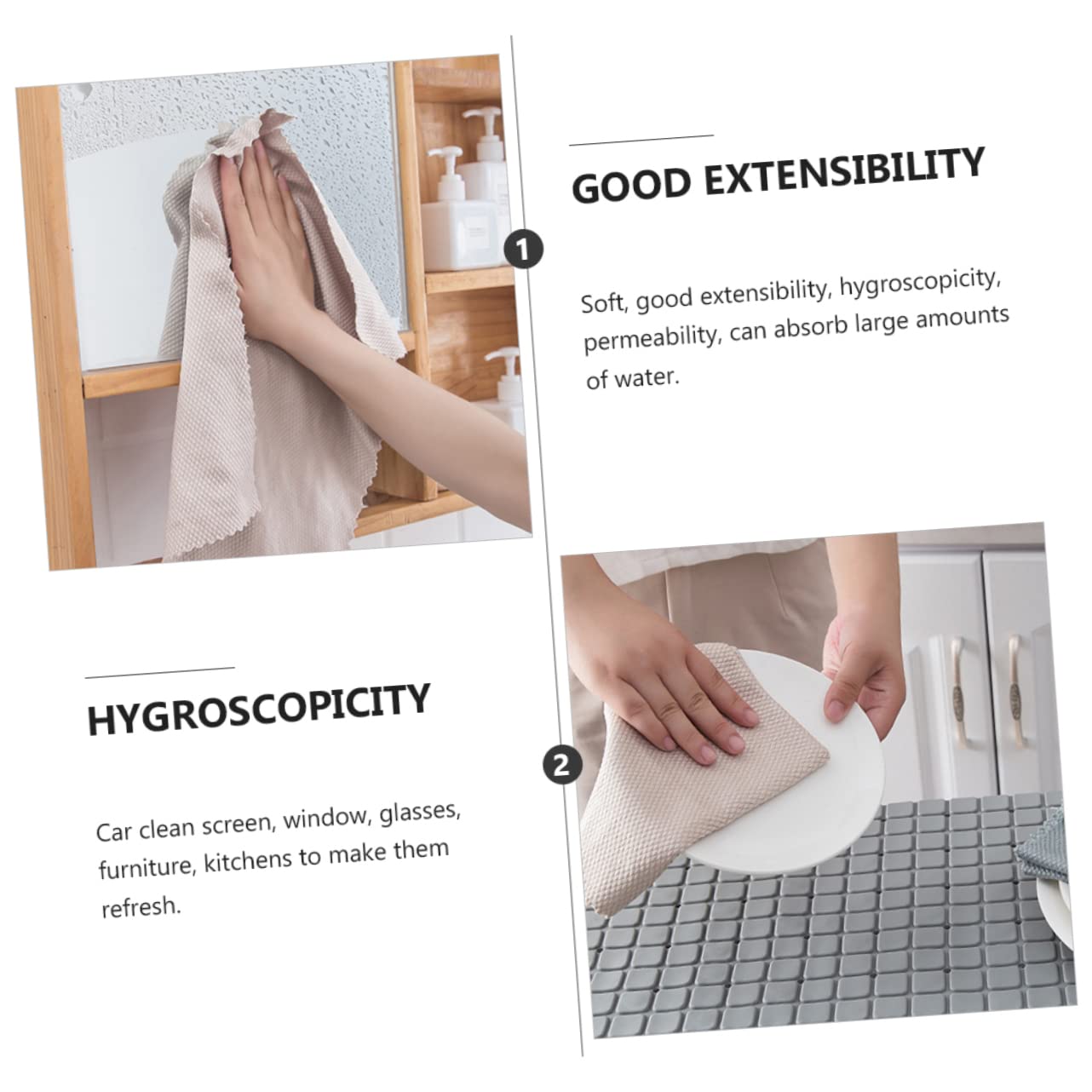 Set 11 Lavete Microfibra, Lavete magice, Design Solzi Peste, Curatare ...