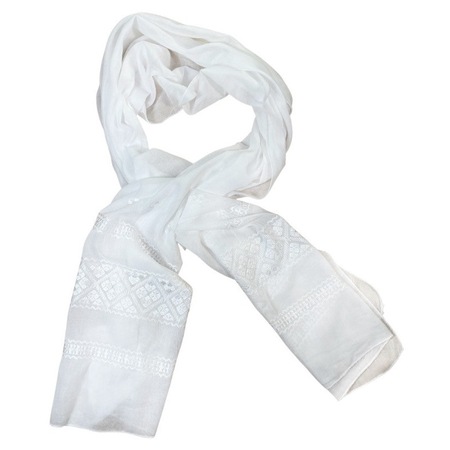 Marama traditionala dama MCP alb mat - eMAG.ro