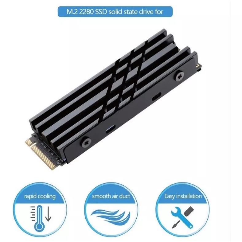 Radiator M.2 NVMe SSD pentru PS5, Oein, Cooler pentru SSD PCIE M2 2280 ...