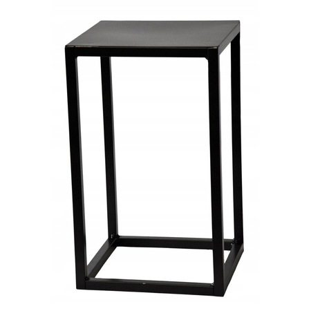 Stativ metalic pentru flori, 40 cm, negru mat, 24x24 cm - eMAG.ro
