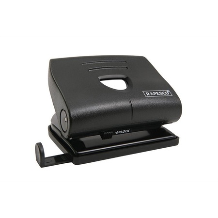 Perforator doua gauri, Rapesco, 22 coli, Plastic, Negru - eMAG.ro