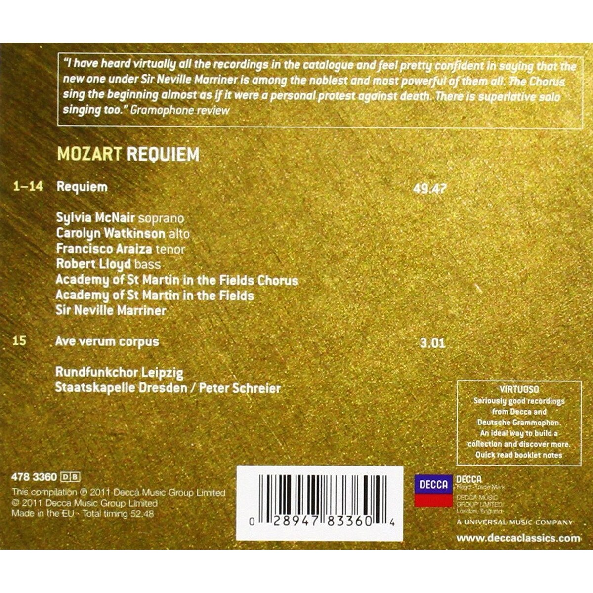 Wolfgang Amadeus Mozart - Requiem - CD - eMAG.ro