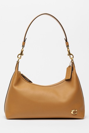 COACH, Geanta de piele cu bareta de umar Juliet, Caramel - eMAG.ro
