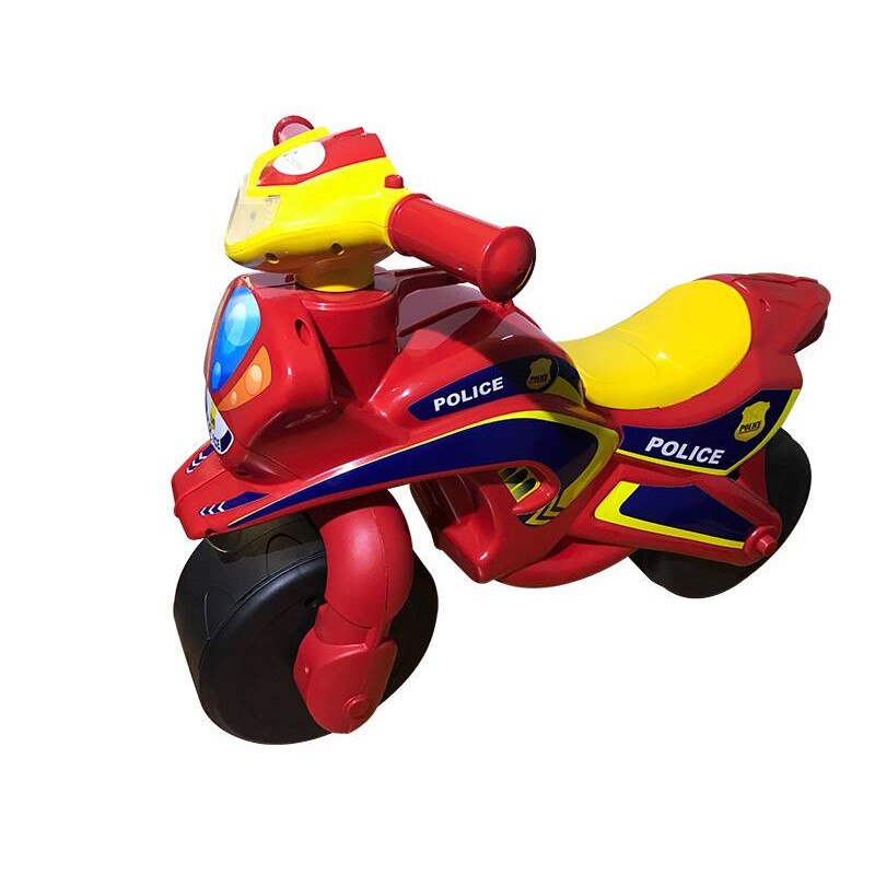Motoreta fara pedale MOTO SPORT cu sunete si lumini, culoare rosu ...