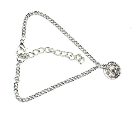 Bratara lantisor metalic charm zodiac scorpion - eMAG.ro