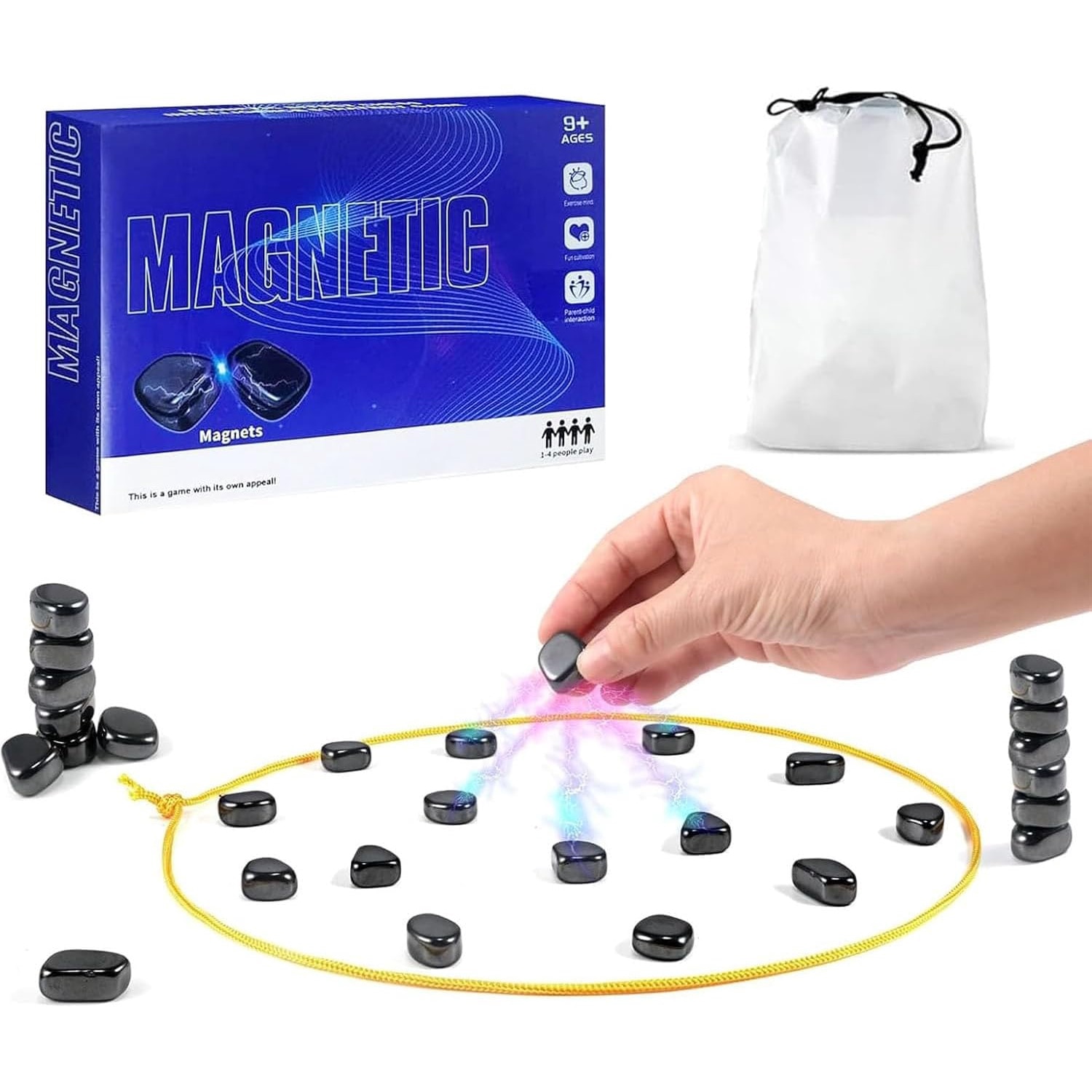 Joc Magnetic Strategic pentru Copii, Aurov®, Set cu 30 de Magneti ...