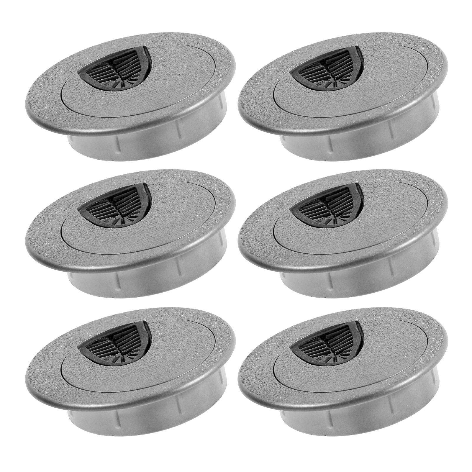 Capac pentru orificiul de cablu birou, set de 6, gri deschis, 7.80x7 ...