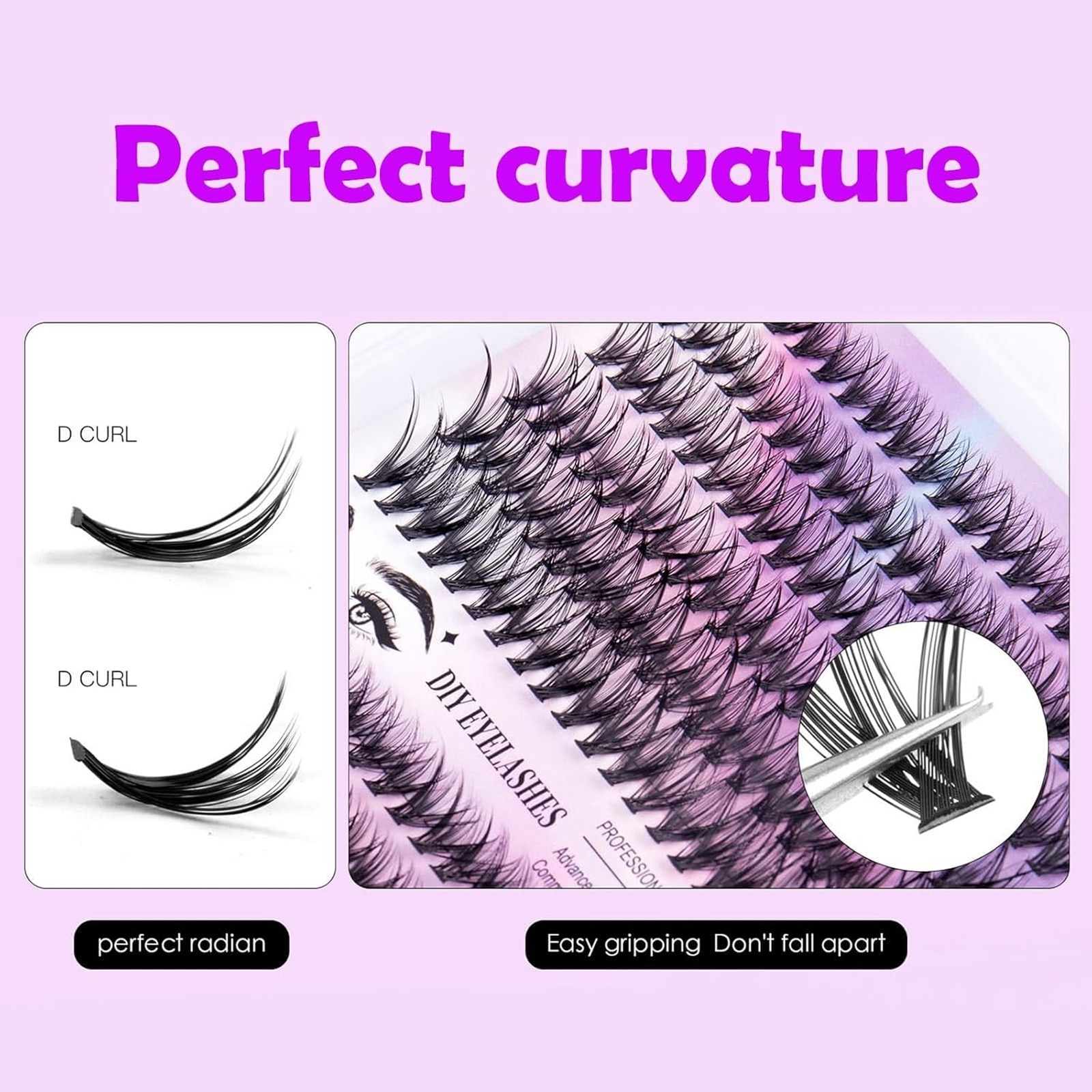 Set Kit Extensii Gene, SINBINTA, Set Gene False, Efect 3D si 4D, 240 ...