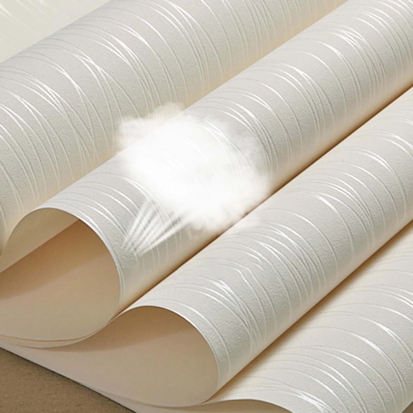 Tapet modern texturat cu dungi stralucitoare, 53x910cm, pentru dormitor ...