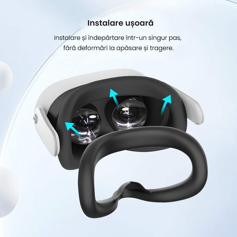 Masca Faciala Capac din Silicon pentru Meta Quest 3 VR – HIKIMODE ...