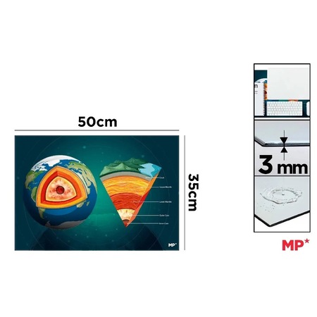 Mapa protectie birou 35x50 cm pamant PA950-22 - eMAG.ro