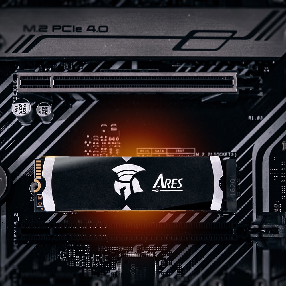 Internal Hard SSD Intern PCIe Gen4x4 8TB, 7200MB/s - Dato Ares Dark ...