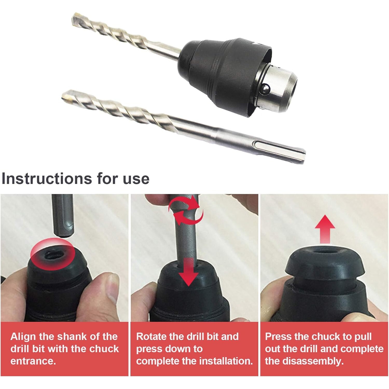 Mandrina rotopercutor SDS Plus, compatibil cu Bosch GBH2-26DFR, GBH2 ...