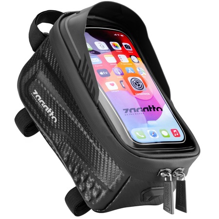 Geanta bicicleta cadru, Zagatto®, Neagra, Dimenziuni 20x13x10 cm ...