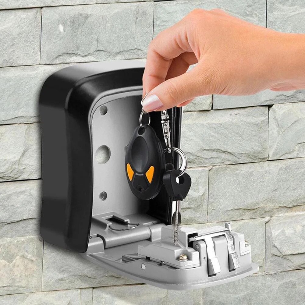 Cutie pentru chei montata pe perete, combinatie 4 cifre, capacitate 5 ...