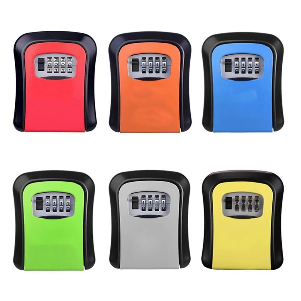 Cutie pentru chei montata pe perete, combinatie 4 cifre, capacitate 5 ...