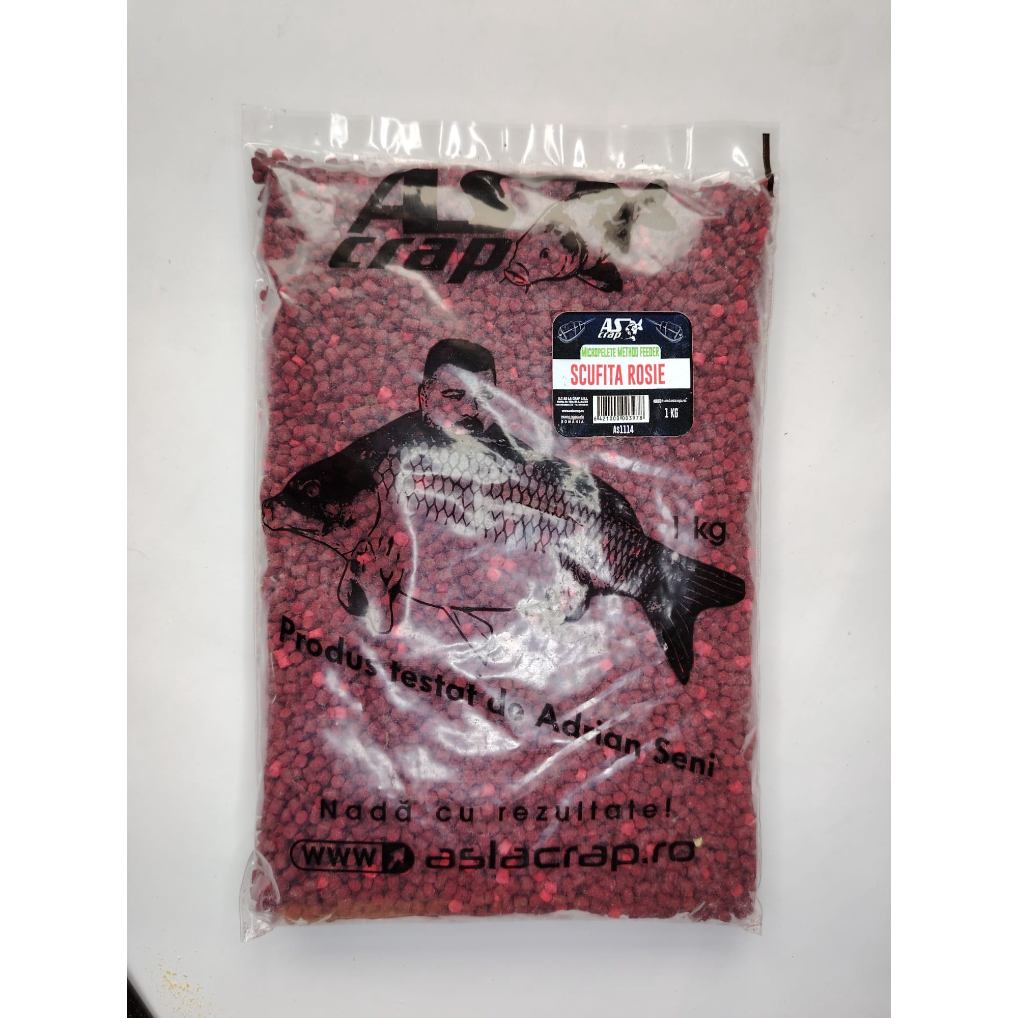 Pelete, As La Crap, Micropelete, 4mm, 1Kg, Scufita Rosie - eMAG.ro