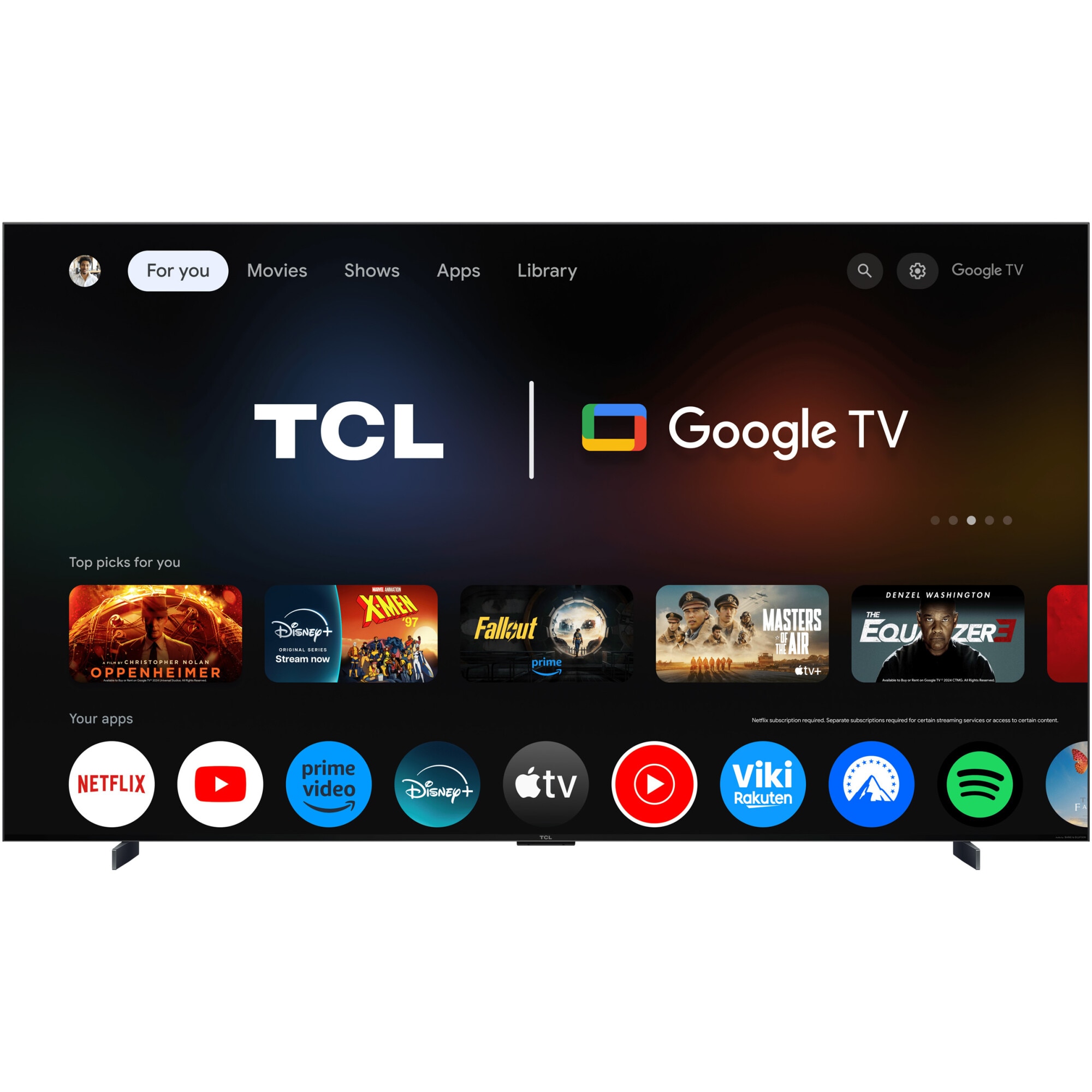 Televizor TCL MiniLed 98C7K, 248 cm, Smart Google TV, 4K Ultra HD ...