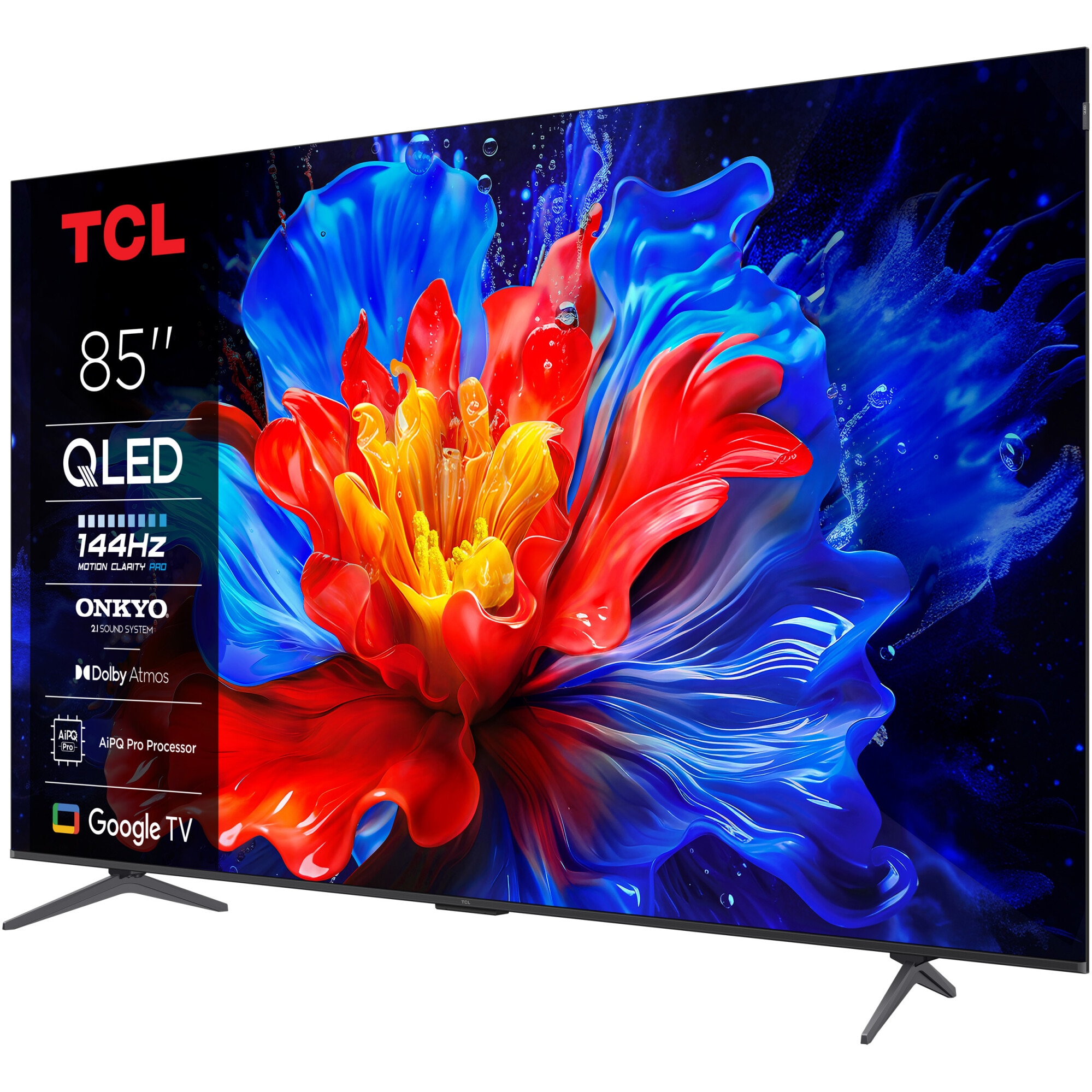 Televizor TCL QLED 85P8K, 214 cm, Smart Google TV, 4K Ultra HD, 100Hz ...