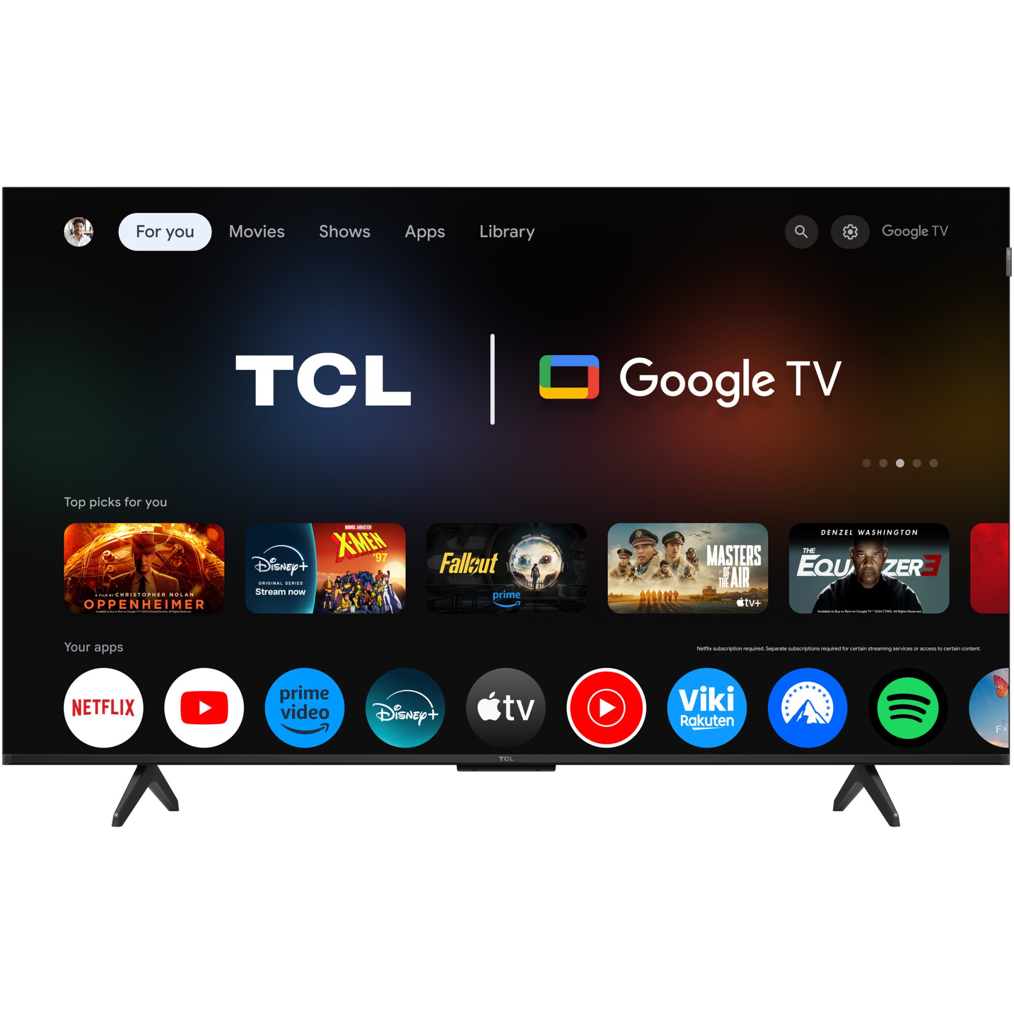 Televizor TCL QLED 50P7K, 126 cm, Smart Google TV, 4K Ultra HD, Clasa F ...