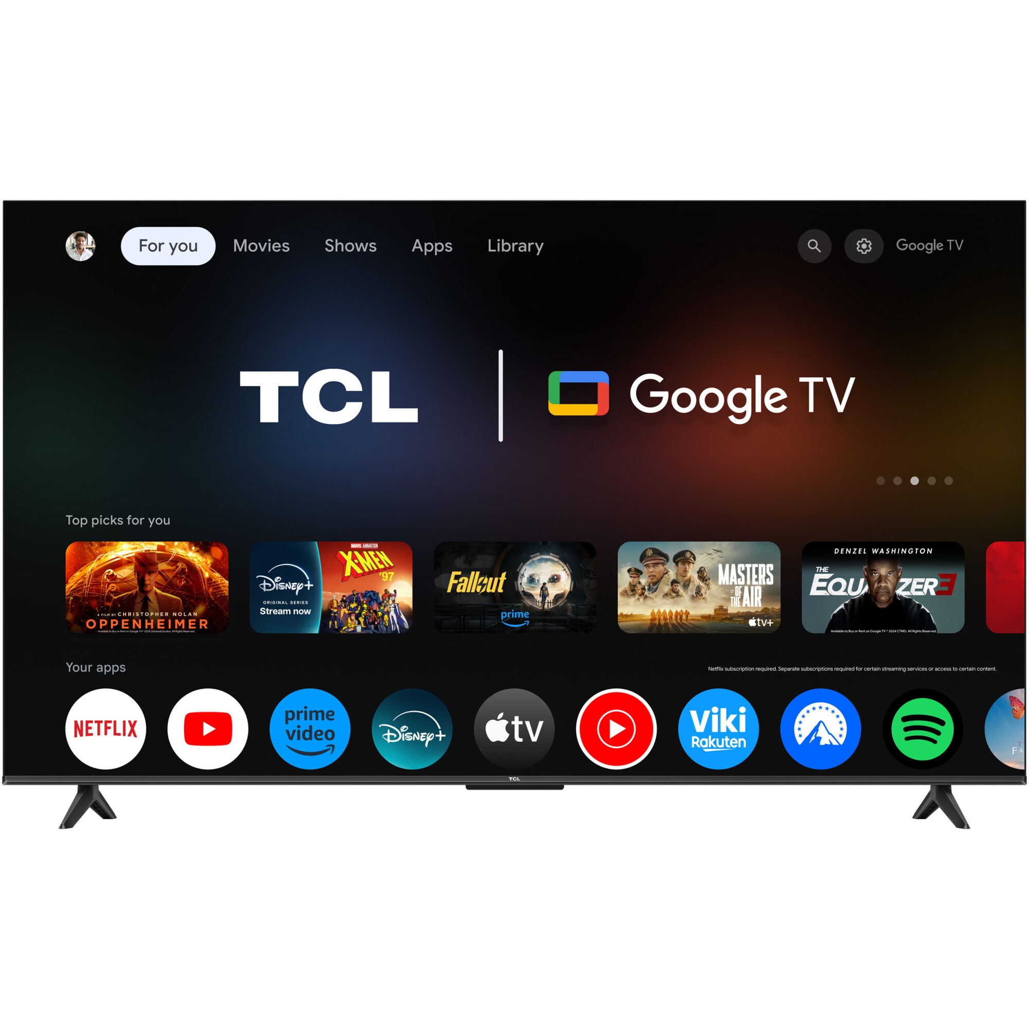 Televizor TCL LED 65P6K, 164 cm, Smart Google TV, 4K Ultra HD, Clasa E (Model 2025) - eMAG.ro