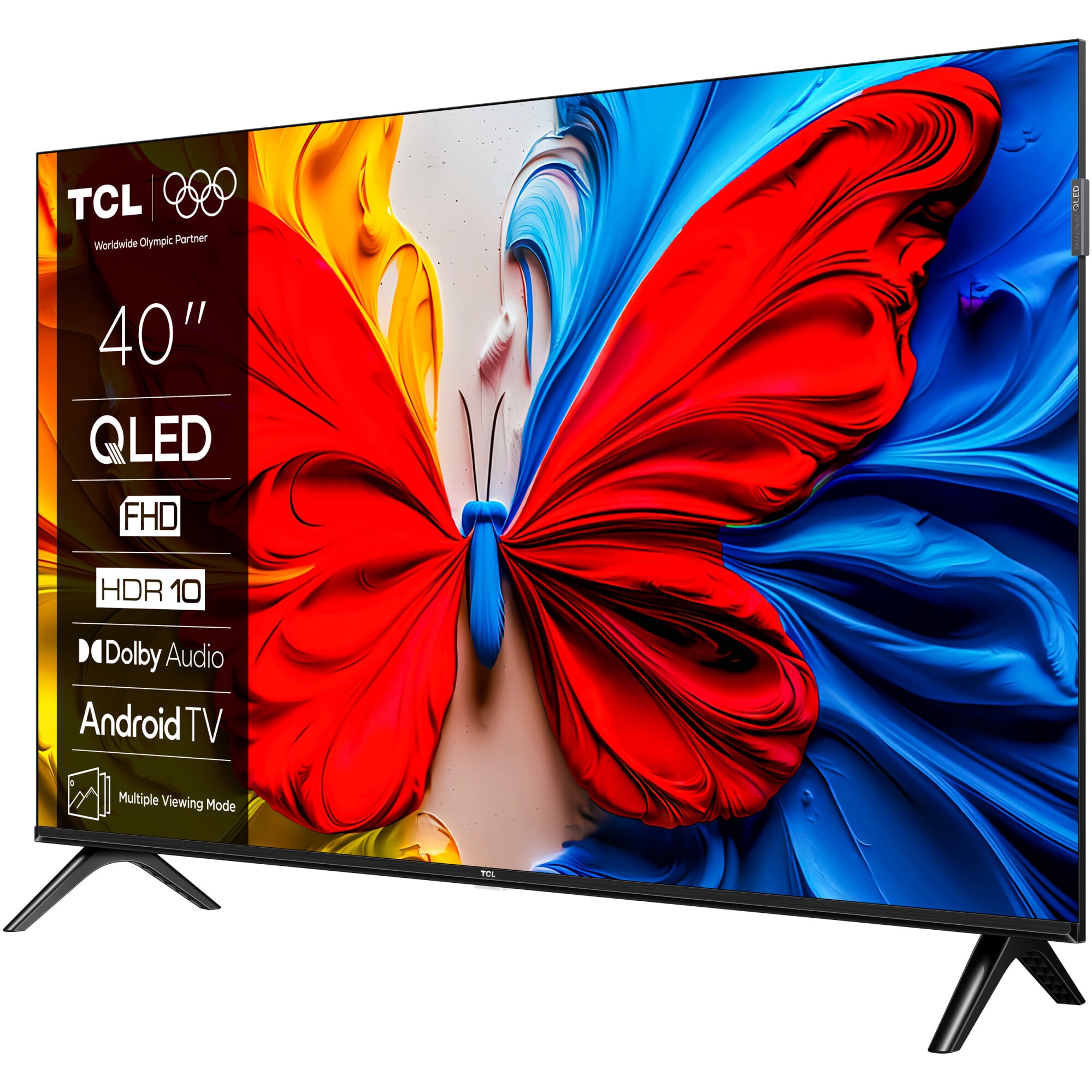 Televizor TCL QLED 40S5K, 100 cm, Smart Android TV, Full HD, Clasa F (Model 2025) - eMAG.ro