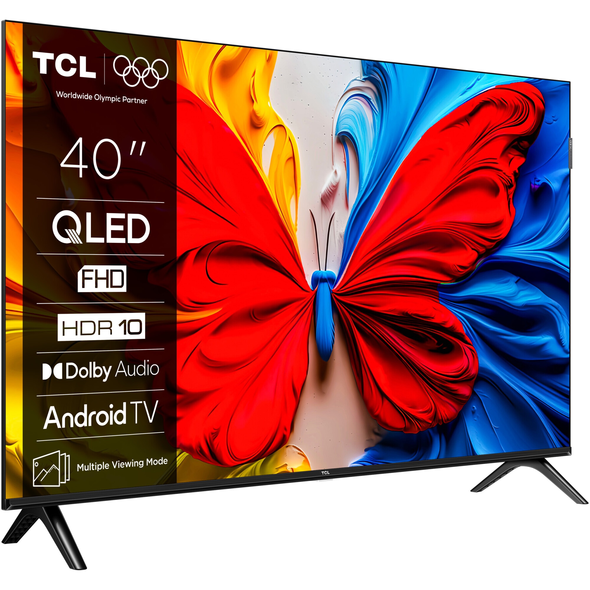 Televizor TCL QLED 40S5K, 100 cm, Smart Android TV, Full HD, Clasa F (Model 2025) - eMAG.ro