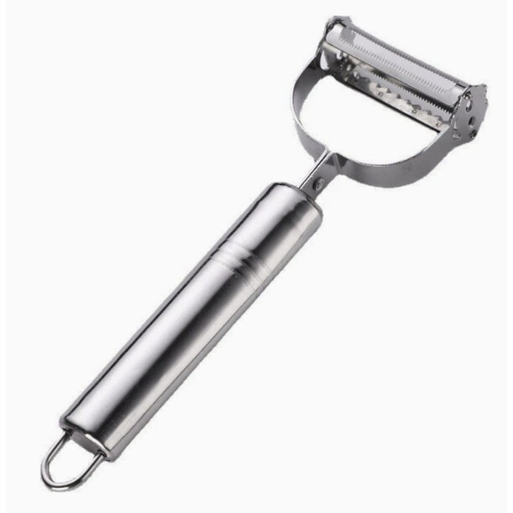Feliator manual, inox, multifunctional, argintiu, pentru legume si ...