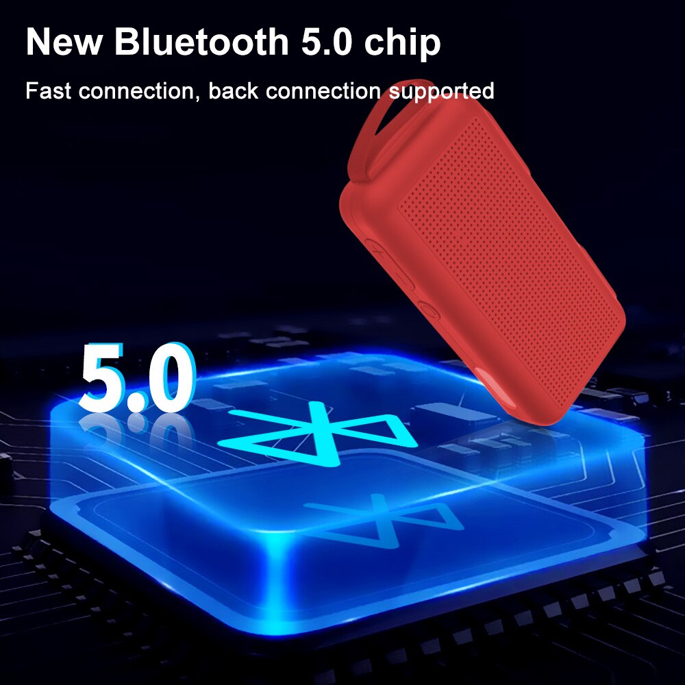 Boxa portabila, Bluetooth, stereo, rosie - eMAG.ro