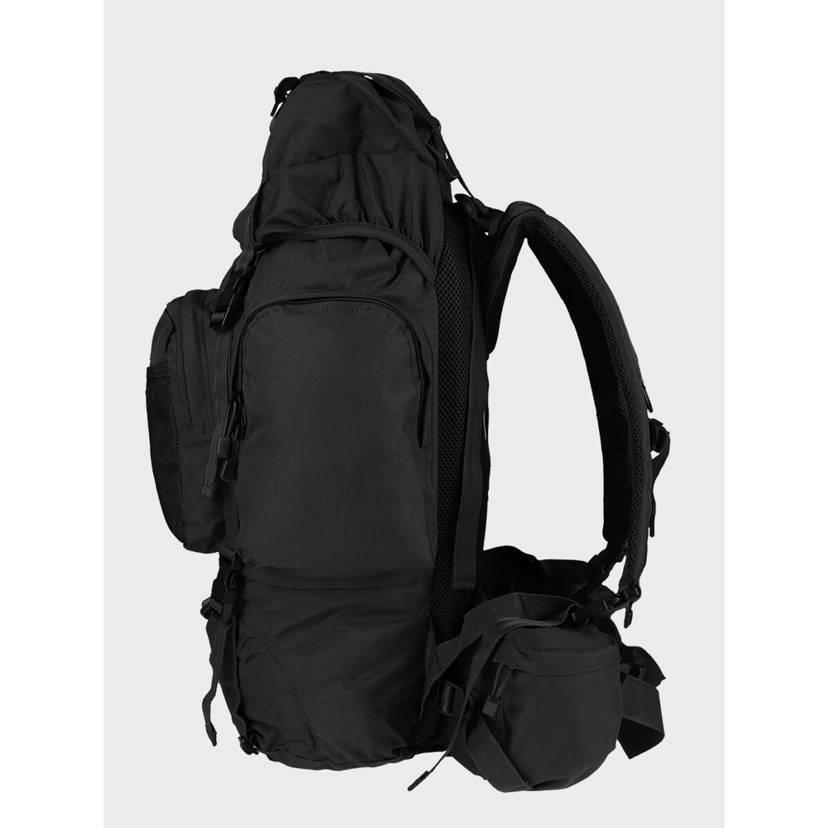Rucsac militar Commando 55L, Mil-Tec, impermeabil, negru, 35x18x54cm ...
